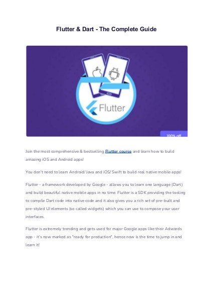 Flutter & Dart | PDF