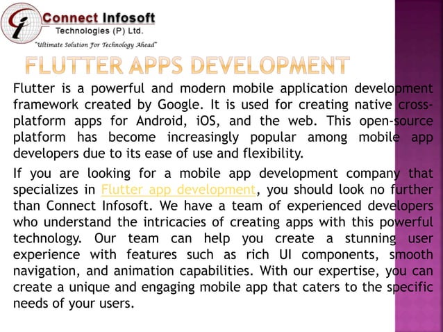 Flutter Developer -Connect Infosoft.pptx