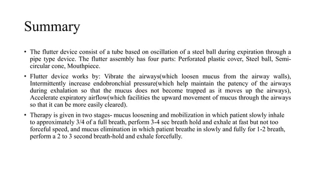 Flutter device,- | PPTX | Lung and Respiratory Health | Diseases and ...