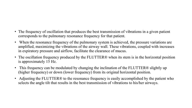 Flutter device,- | PPTX | Lung and Respiratory Health | Diseases and ...