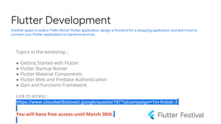 Flutter festival gdsc juet guna | PPT