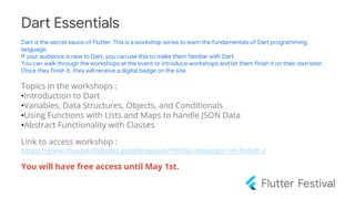 Flutter festival Info session -2022 | PPT