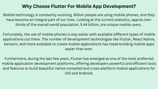 Why choose Flutter for mobile app development? | PPT