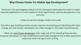 Why choose Flutter for mobile app development? | PPT