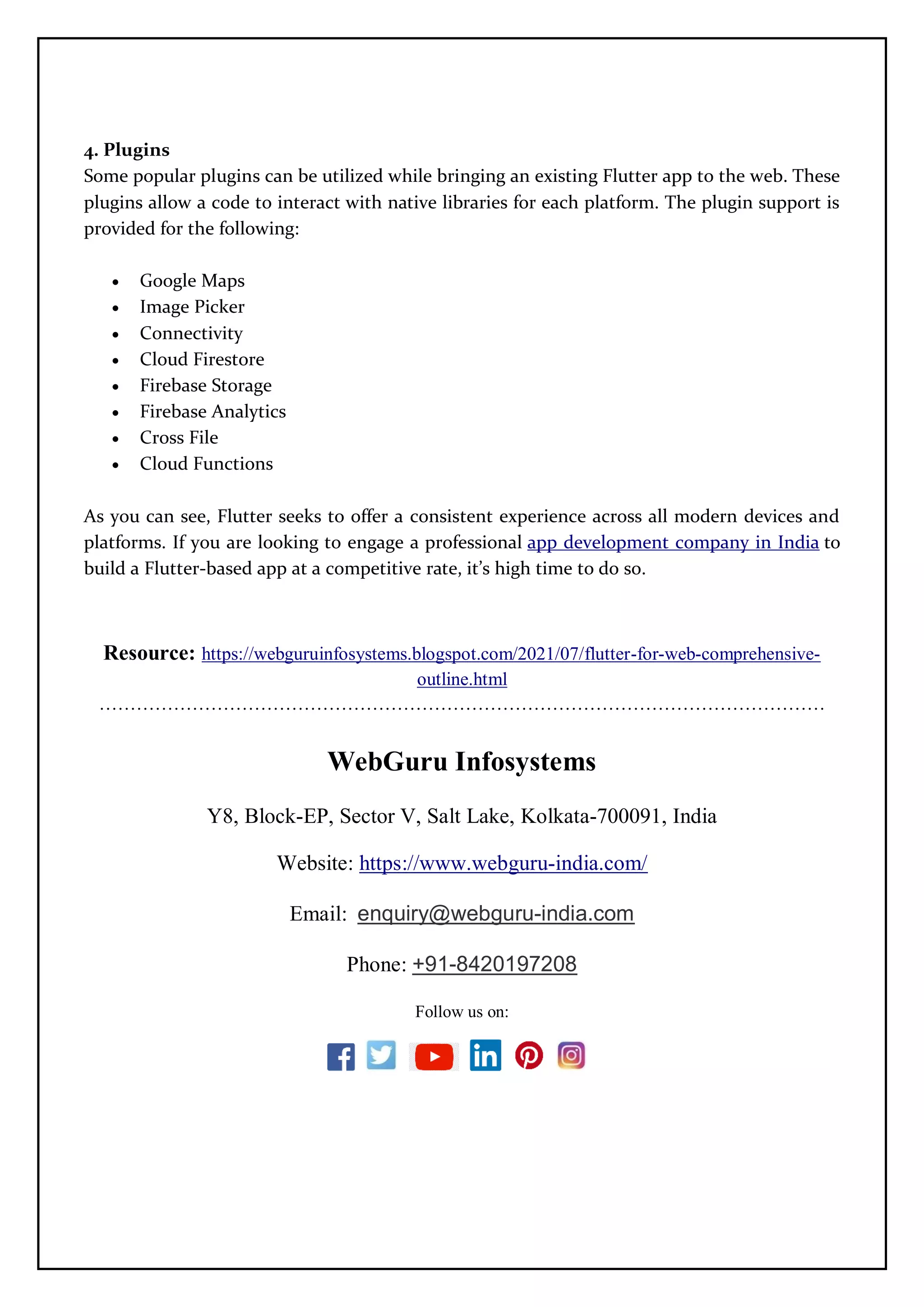 Flutter for Web - A Comprehensive Outline.pdf | Web Design and HTML ...