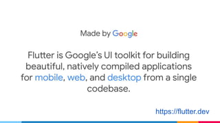 Flutter for web | PPT