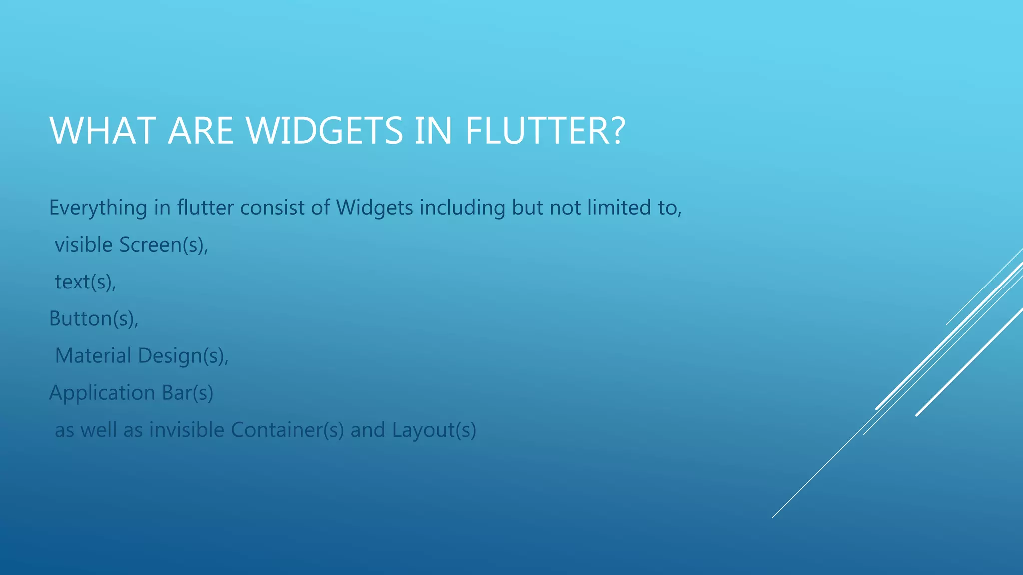 Flutter frame work | PPT