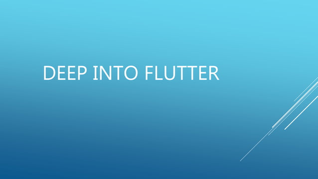 Flutter frame work | PPT