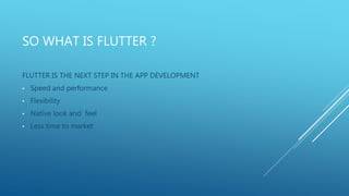 Flutter frame work | PPT