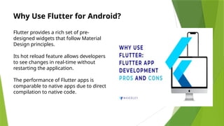 Flutter Framework In Android that shows the work | PPT