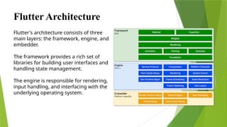 Flutter Framework In Android that shows the work | PPT