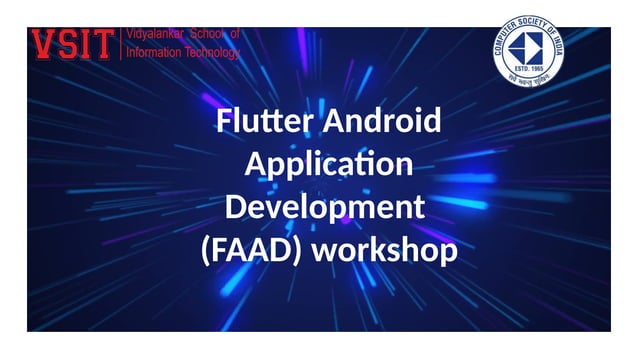 Flutter Fundamentals for beginners of Android Development | PPT