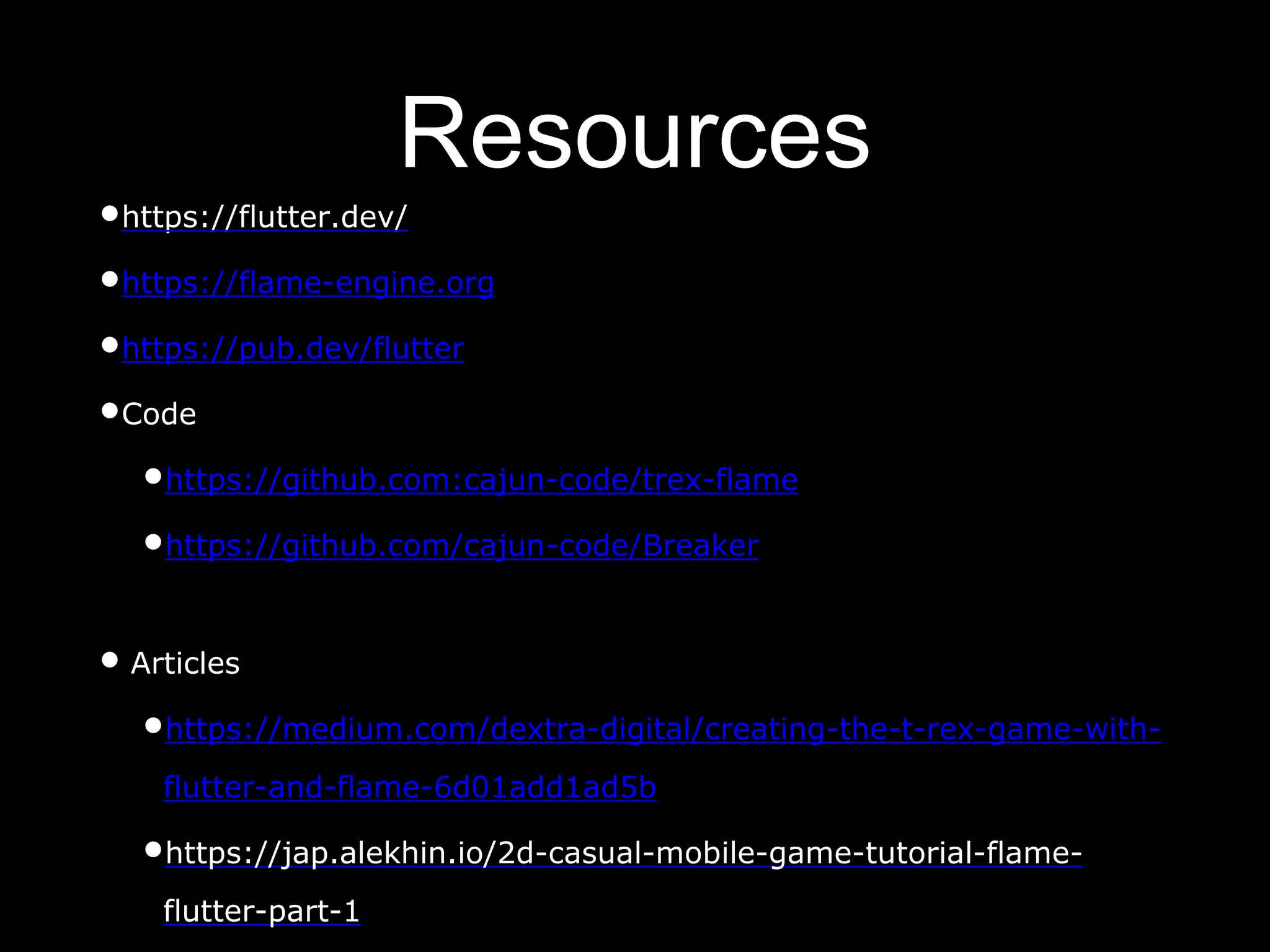 Flutter game development | PPT