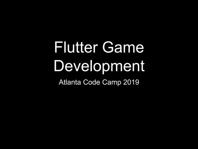 Flutter game development | PPT