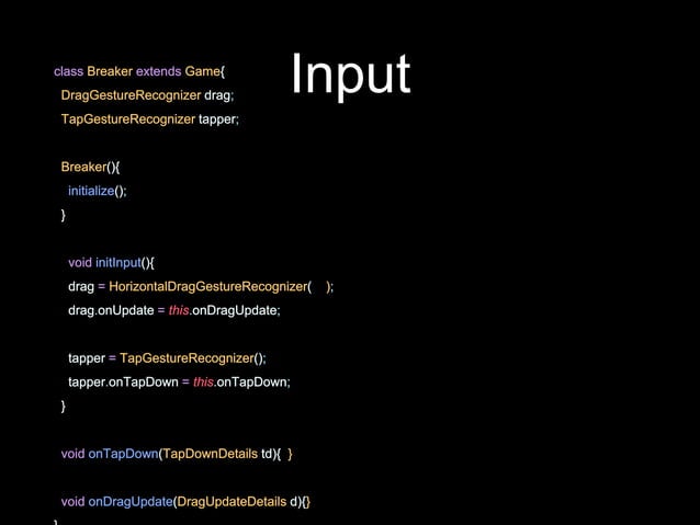 Flutter game development | PPT