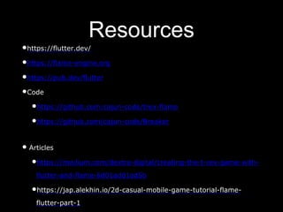 Flutter game development | PPT