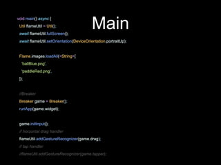 Flutter game development | PPT