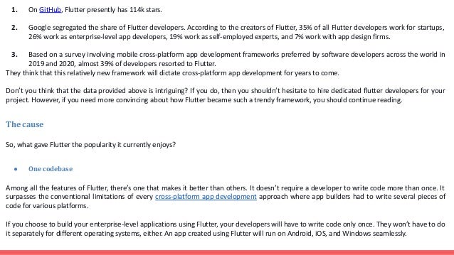 Flutter has become a trendsetter in mobile app development | PDF