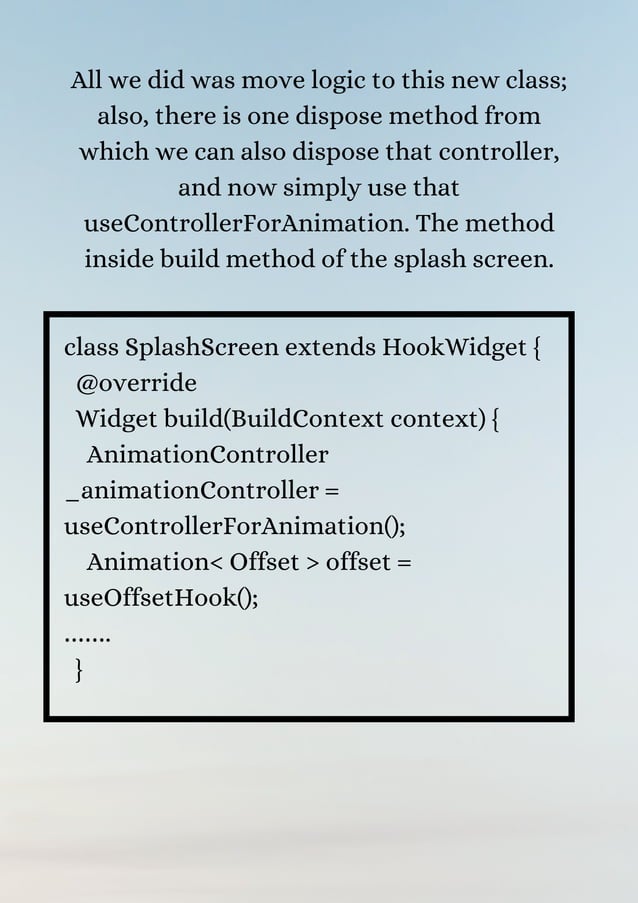 Flutter hooks tutorial (part 1) flutter animation using hooks (use effect and ...