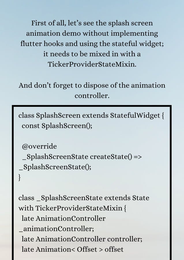 Flutter hooks tutorial (part 1) flutter animation using hooks (use effect and ...