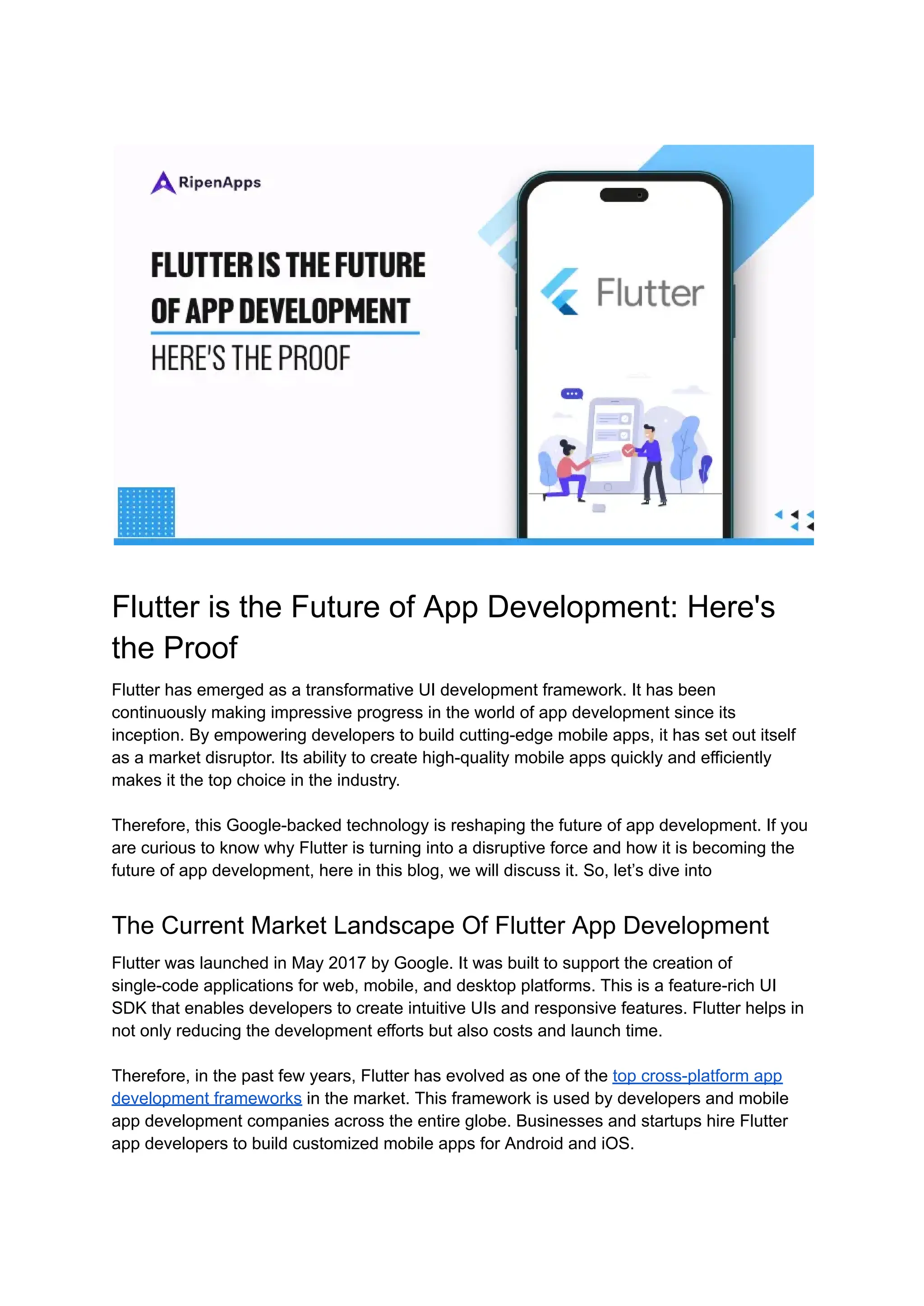 8 Reasons Why Flutter is the Future of Mobile App Development | PDF