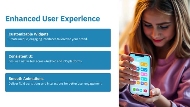 Flutter Mobile Development Cross- Platform Efficiency | PPT