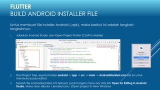 Flutter Mobile Quick Development Guidance | PPTX