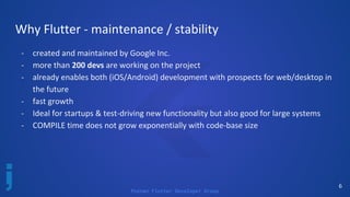 Flutter overview - advantages & disadvantages for business | PPT