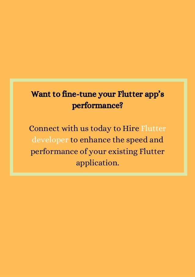 Flutter Performance Tuning Best Practices From the Pros.pdf | Web Development | Internet