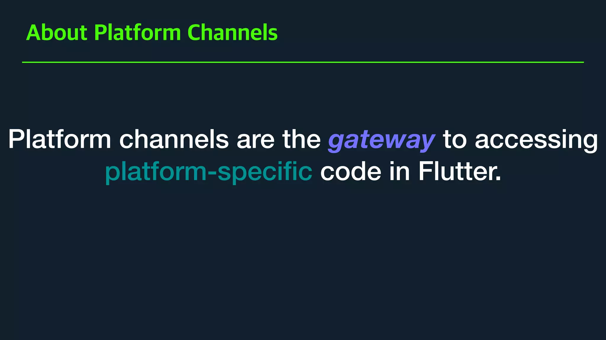 Communication between Flutter and native modules Baby Step | PPT