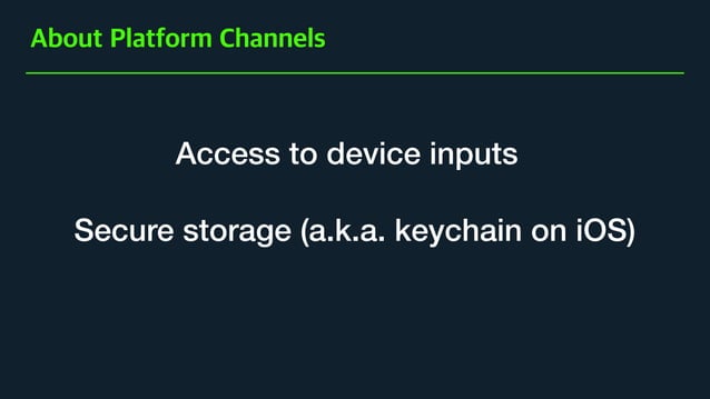 Communication between Flutter and native modules Baby Step | PPT