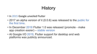 What is Flutter | PPTX | Computer Software and Applications | Computing