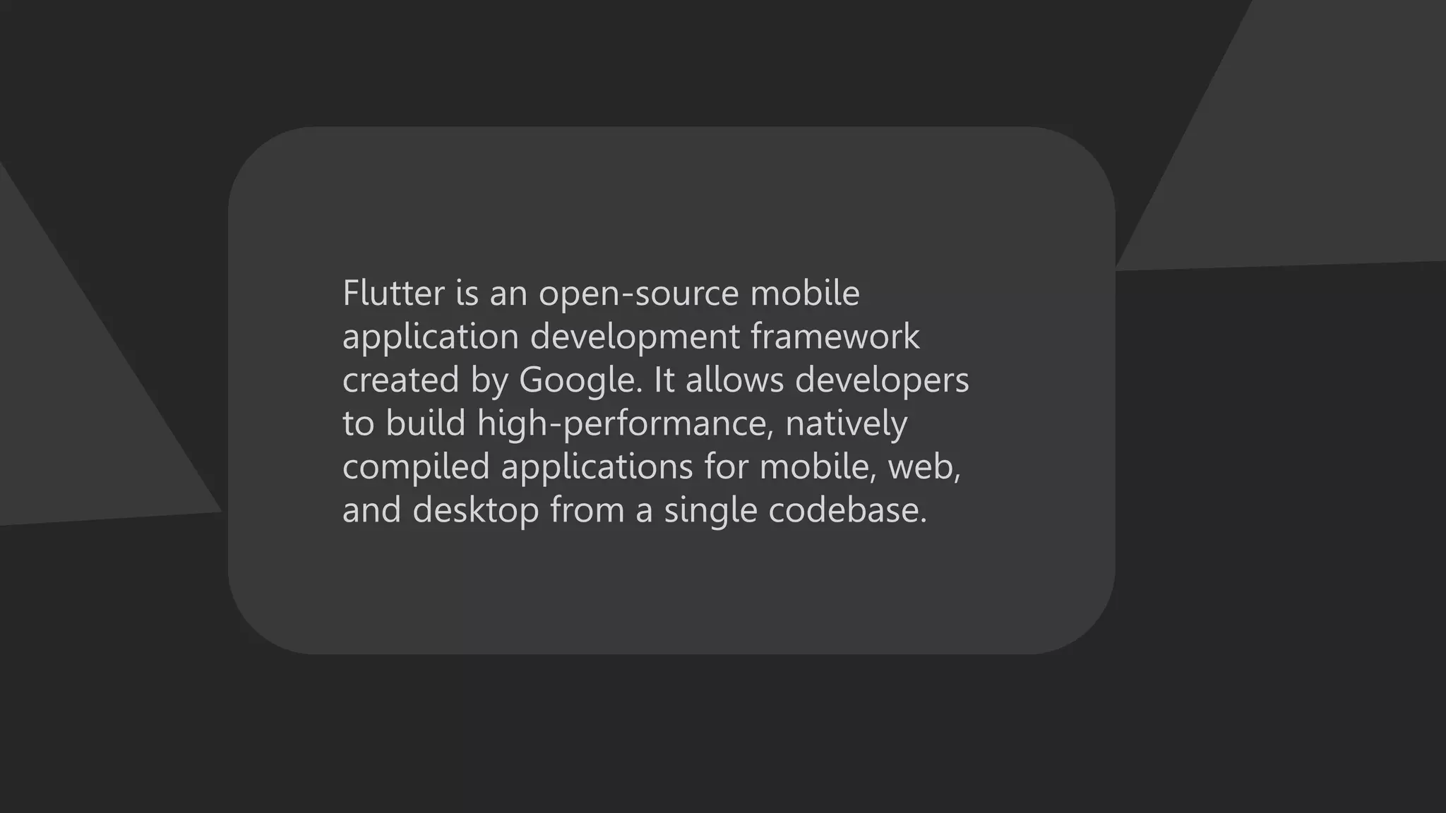 Flutter Presentationpptx Programming Languages Computing