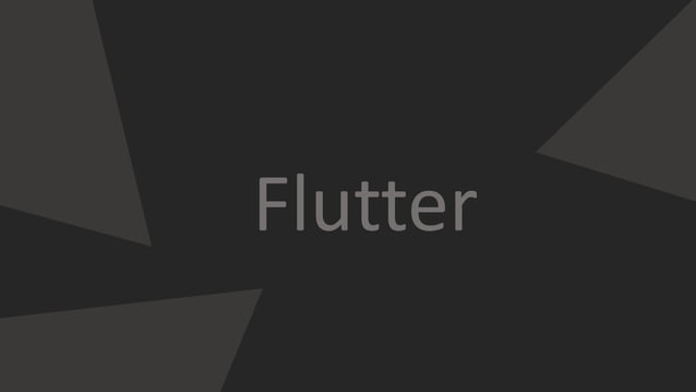 Flutter Presentationpptx Programming Languages Computing 1707