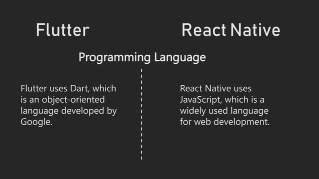 Flutter presentation.pptx | Programming Languages | Computing