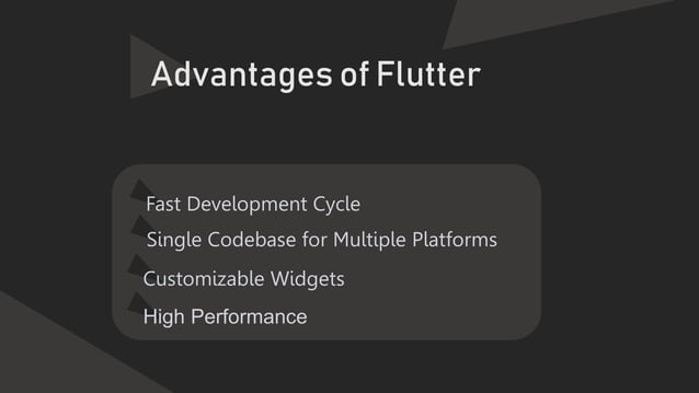 Flutter presentation.pptx | Programming Languages | Computing