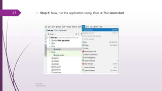 Flutter technology Based on Web Development | PPT