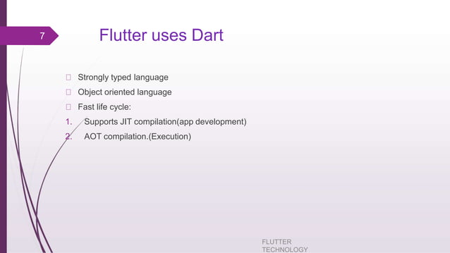 Flutter technology Based on Web Development | PPT