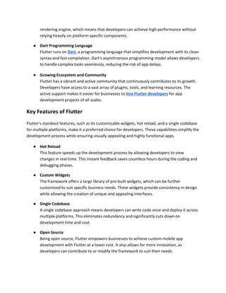 Flutter: The Future of Cross-Platform App Development | PDF