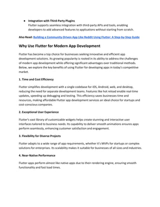 Flutter: The Future of Cross-Platform App Development | PDF
