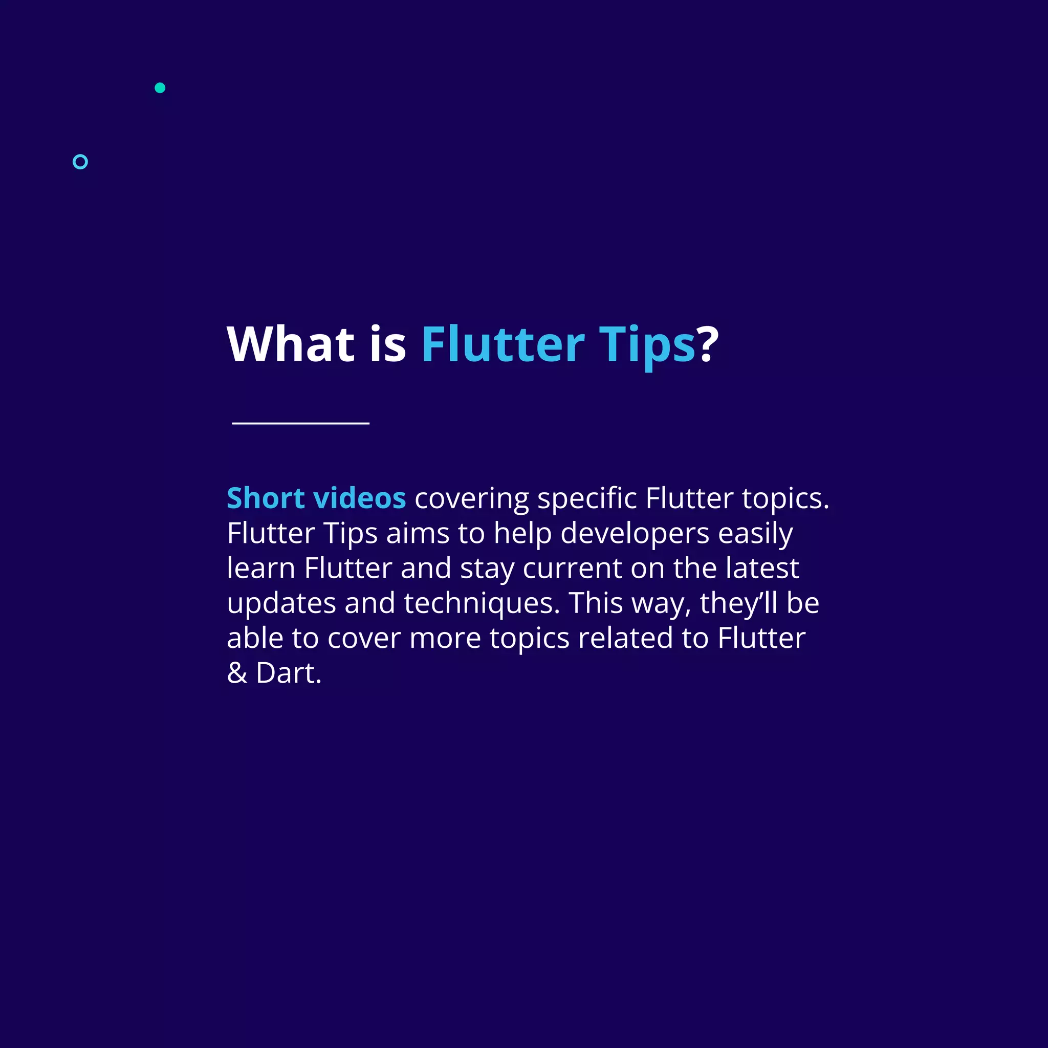 Flutter Tips