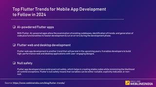 Flutter Trends to Look Out for Creating Mobile Apps in 2024 | PPT