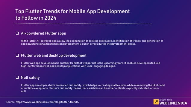 Flutter Trends to Look Out for Creating Mobile Apps in 2024 | PPT