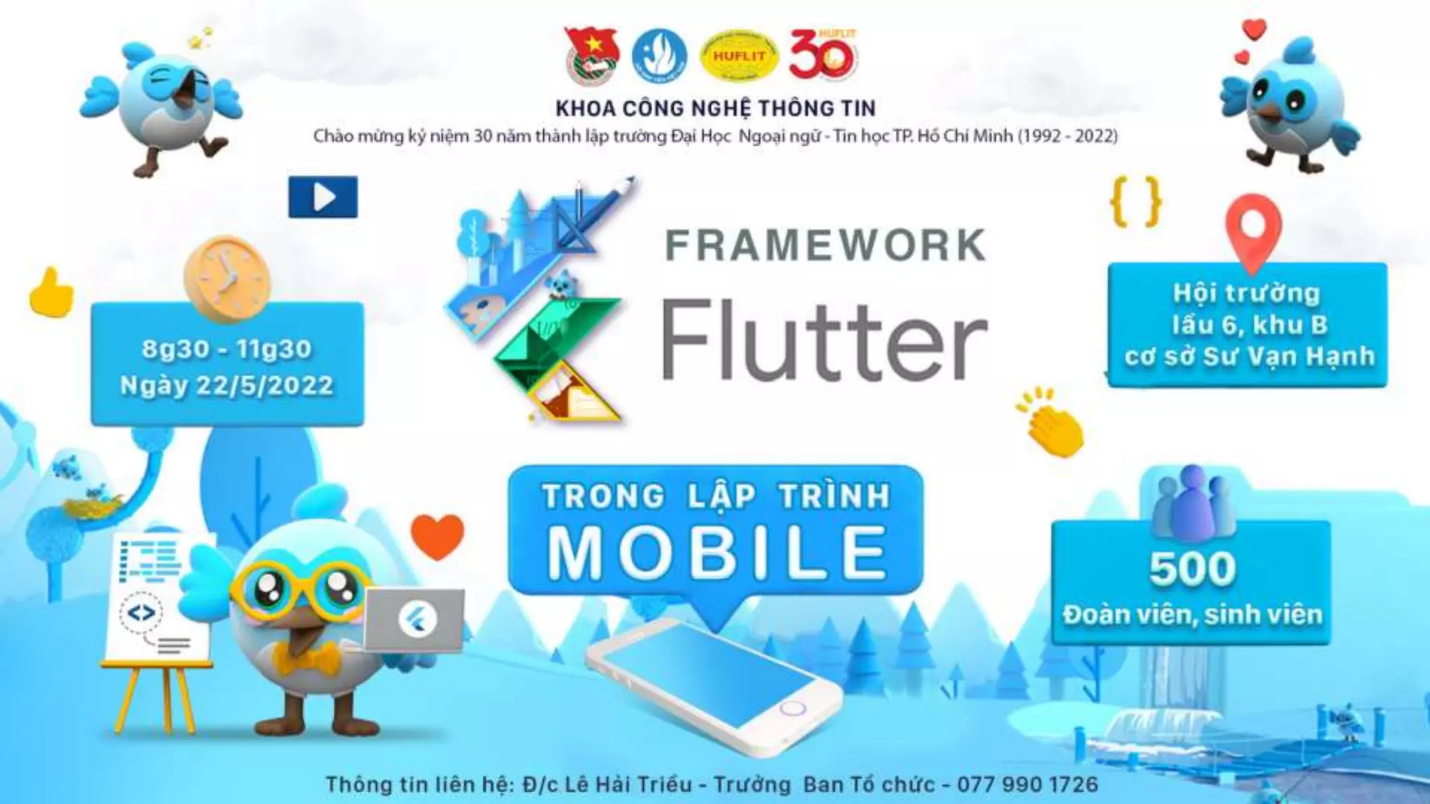 Flutter trong lập trình mobile - HUFLIT 2022 | PPTX