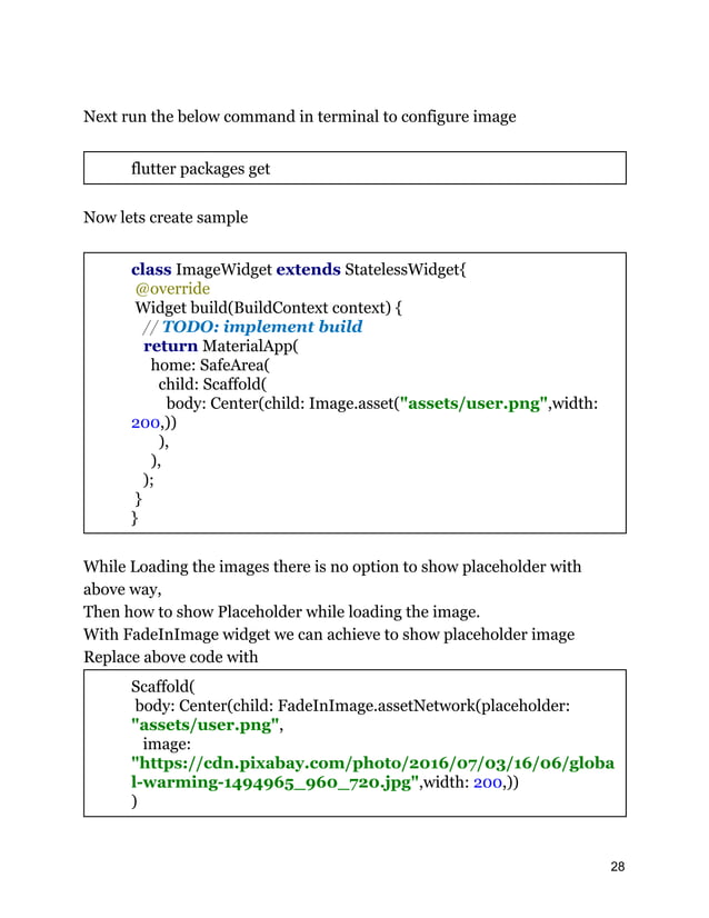 Flutter tutorial for Beginner Step by Step | PDF
