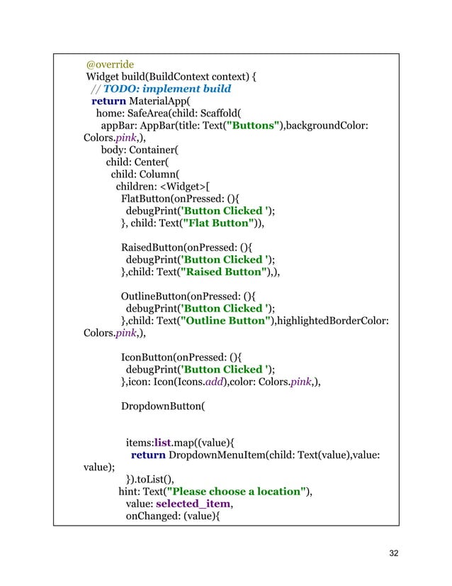 Flutter tutorial for Beginner Step by Step | PDF