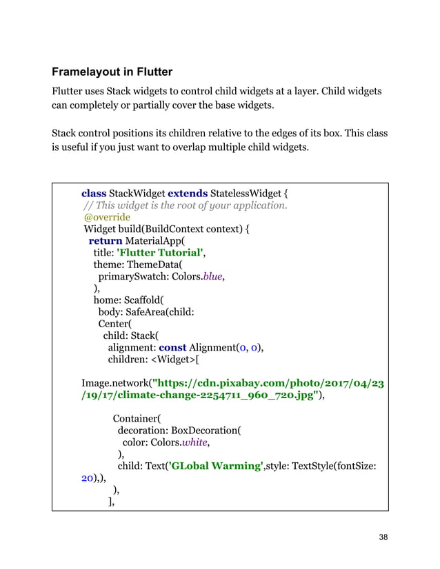 Flutter Tutorial For Beginner Step By Step Pdf