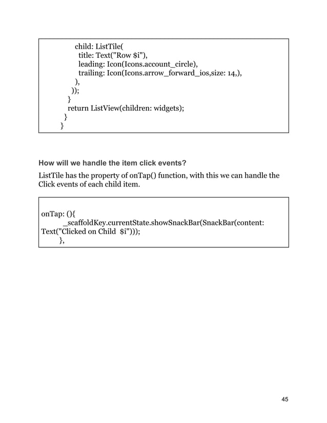 Flutter tutorial for Beginner Step by Step | PDF