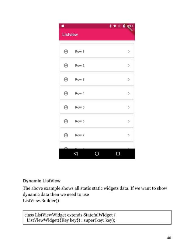 Flutter tutorial for Beginner Step by Step | PDF