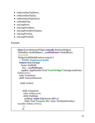 Flutter tutorial for Beginner Step by Step | PDF